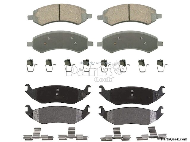 15 2015 Ram 1500 Brake Pad Set - Brake - AC Delco, API, Advics, Akebono ...
