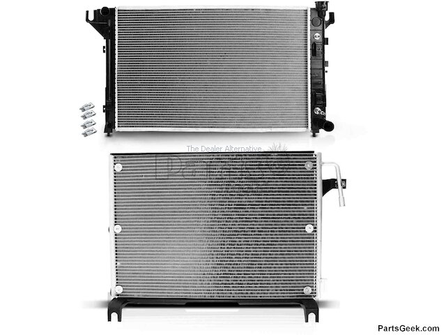 01 2001 Dodge Ram 1500 Radiator and A/C Condenser Kit - Cooling System ...