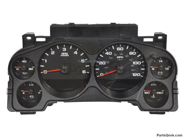 07 2007 GMC Sierra 1500 Instrument Cluster - Body Electrical - A1 ...
