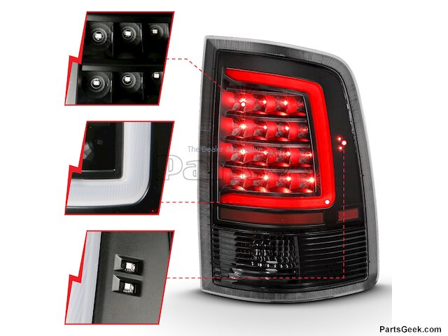 15 2015 Ram 1500 Tail Light Assembly - Body Electrical - Action Crash ...
