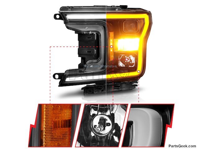 19 2019 Ford F150 Headlight Assembly - Body Electrical - Action Crash ...