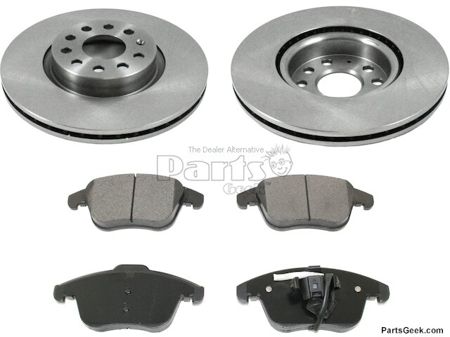 VW Volkswagen Passat Brake Pads - Disc Brake Pad - TRQ DuraGo Centric ...