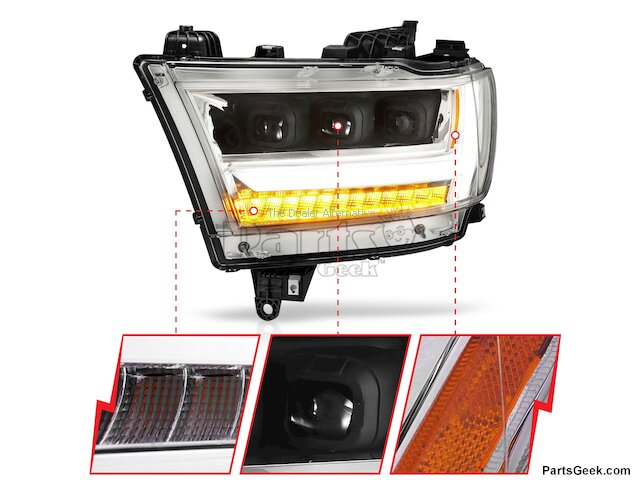20 2020 Ram 1500 Headlight Assembly - Body Electrical - Action Crash ...