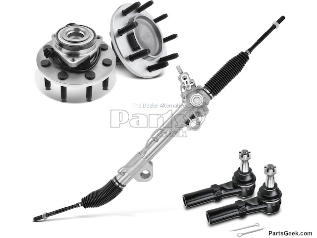 05 2005 Dodge Ram 2500 Steering Rack Wheel Hub Tie Rod End Kit ...