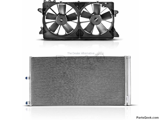 13 2013 Ford F150 A/C Condenser and Cooling Fan Kit - Cooling System ...