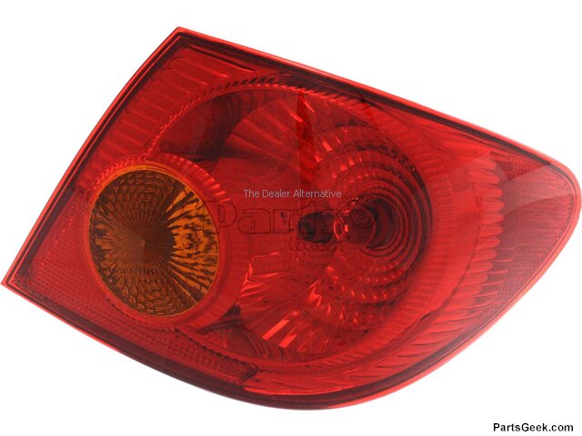 03 2003 Toyota Corolla Tail Light Assembly - Body Electrical - Action ...