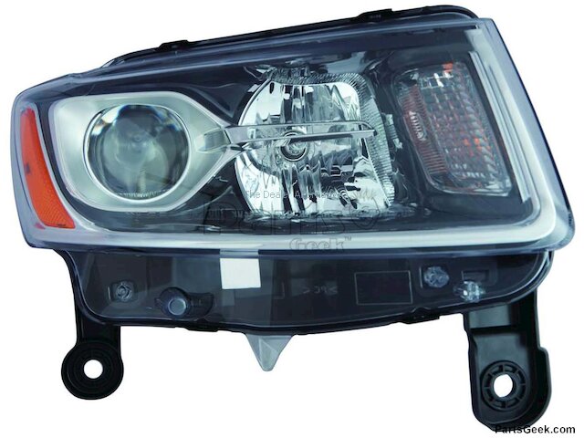 15 2015 Jeep Grand Cherokee Headlight Assembly - Body Electrical ...