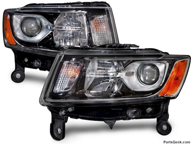 14 2014 Jeep Grand Cherokee Headlight Assembly - Body Electrical ...