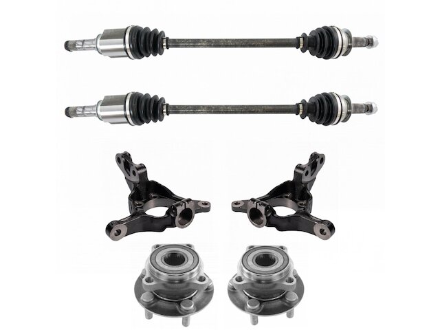 2013-2014 Subaru XV Crosstrek Axle Wheel Hub and Steering Knuckle Kit ...