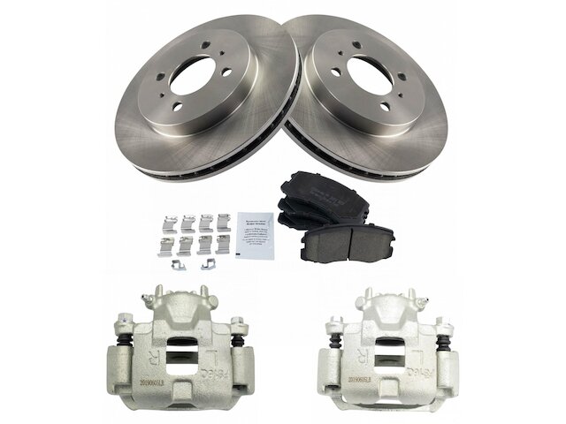 2002-2007 Mitsubishi Lancer Brake Rotor - TRQ BKA19156 - Front ...