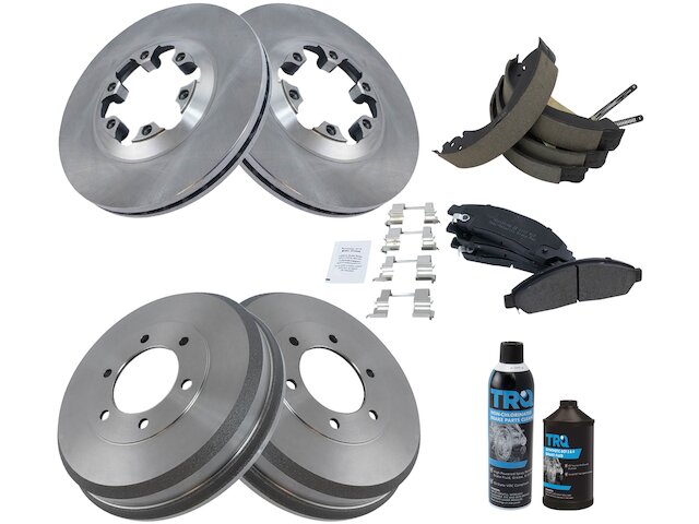 2004-2008 Chevrolet Colorado Brake Rotor - TRQ BKA15658 - Front and ...