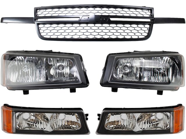 2003-2006 Chevrolet Silverado 3500 Headlight Parking Light Grille ...
