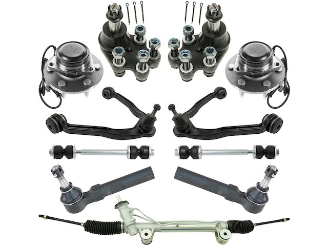 1999-2006 GMC Sierra 1500 Steering Rack Wheel Hub Control Arm Kit - TRQ ...
