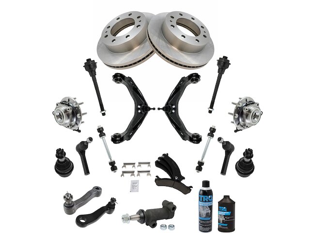 2001-2006 Chevrolet Suburban 2500 Brake Pad Rotor Wheel Hub Control Arm ...