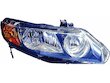 06 2006 Honda Civic Headlight Assembly - Body Electrical - Action Crash ...