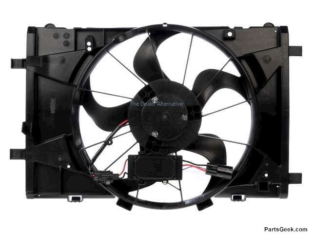 Ford Fusion Radiator Fan - Cooling System - Replacement Action Crash ...