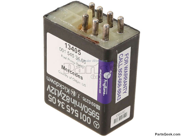 Mercedes 380SL Fuel Pump Relay - Electric Fuel Pump Relay - APA/URO ...