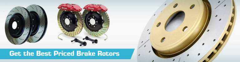 Brake Rotors, Front & Rear Disc Brakes, Drilled Slotted Rotors