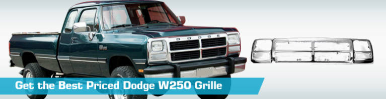 Dodge W250 Grille - Grill - Action Crash Sherman Replacement AP - 1992 ...