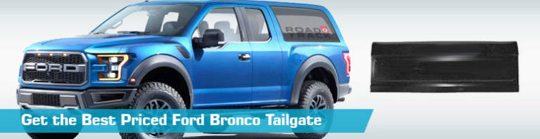 Ford Bronco Tailgate - Tail Gate - Replacement AP Action Crash - 1991 ...