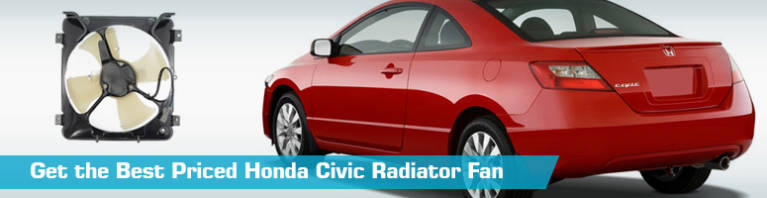 Honda Civic Radiator Fan - Cooling System - Replacement Dorman TYC ...