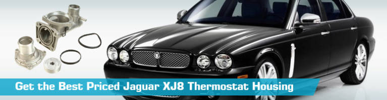 Jaguar XJ8 Thermostat Housing - T-Stat Housing - APA/URO Parts Motorad ...