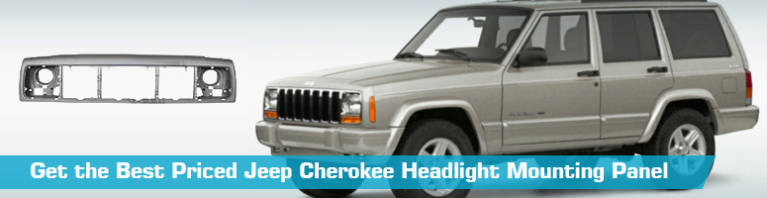 Jeep Cherokee Headlight Mounting Panel - Header Panel - Action Crash ...