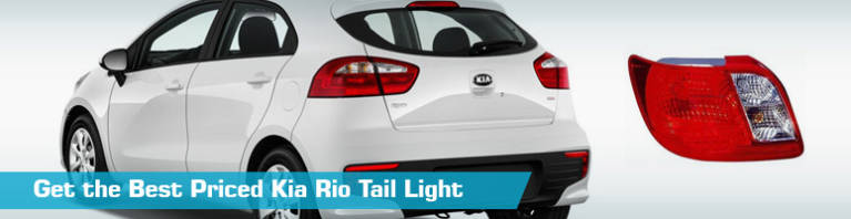 Kia Rio Tail Light - Taillights - TYC Depo Action Crash Replacement AP ...