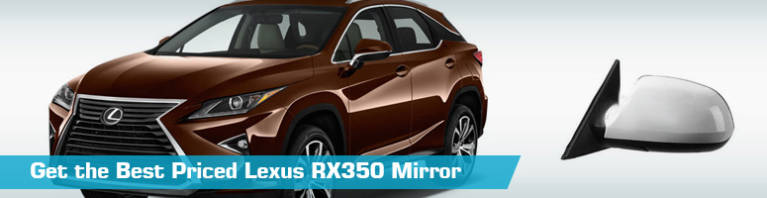 Lexus RX350 Mirror - Side View Mirrors - TRQ Action Crash TechPro Kool ...