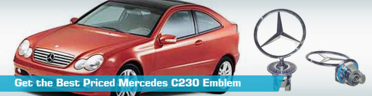 Mercedes C230 Emblem - Emblems - Genuine - 1997 2000 2006 2005 2007 ...