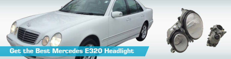Mercedes E320 Headlight - Headlights - TRQ Eagle Eyes Depo Replacement ...