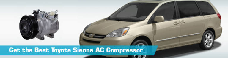 Toyota Sienna AC Compressor - Air Conditioning - UAC Denso Replacement ...