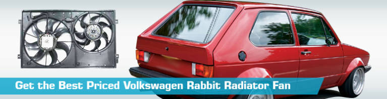 VW Volkswagen Rabbit Radiator Fan - Cooling System - Replacement TRQ ...
